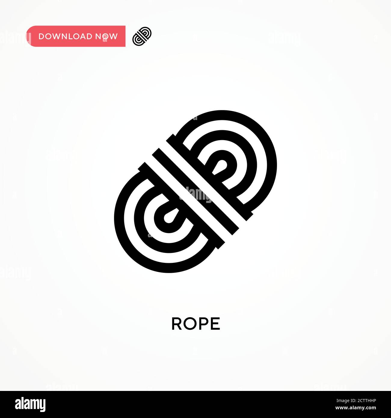 Rope vector icon. . Modern, simple flat vector illustration for web ...