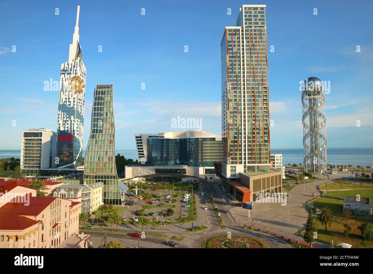 Group of Stunning Skyscrapers, the Iconic Landmark of Batumi City ...