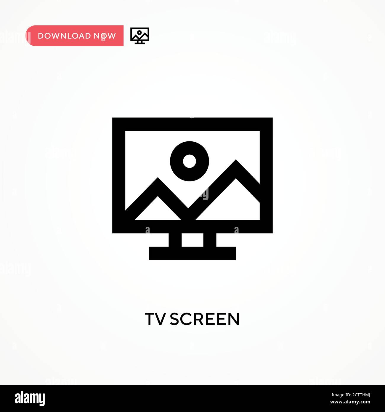 Tv screen vector icon. . Modern, simple flat vector illustration for ...