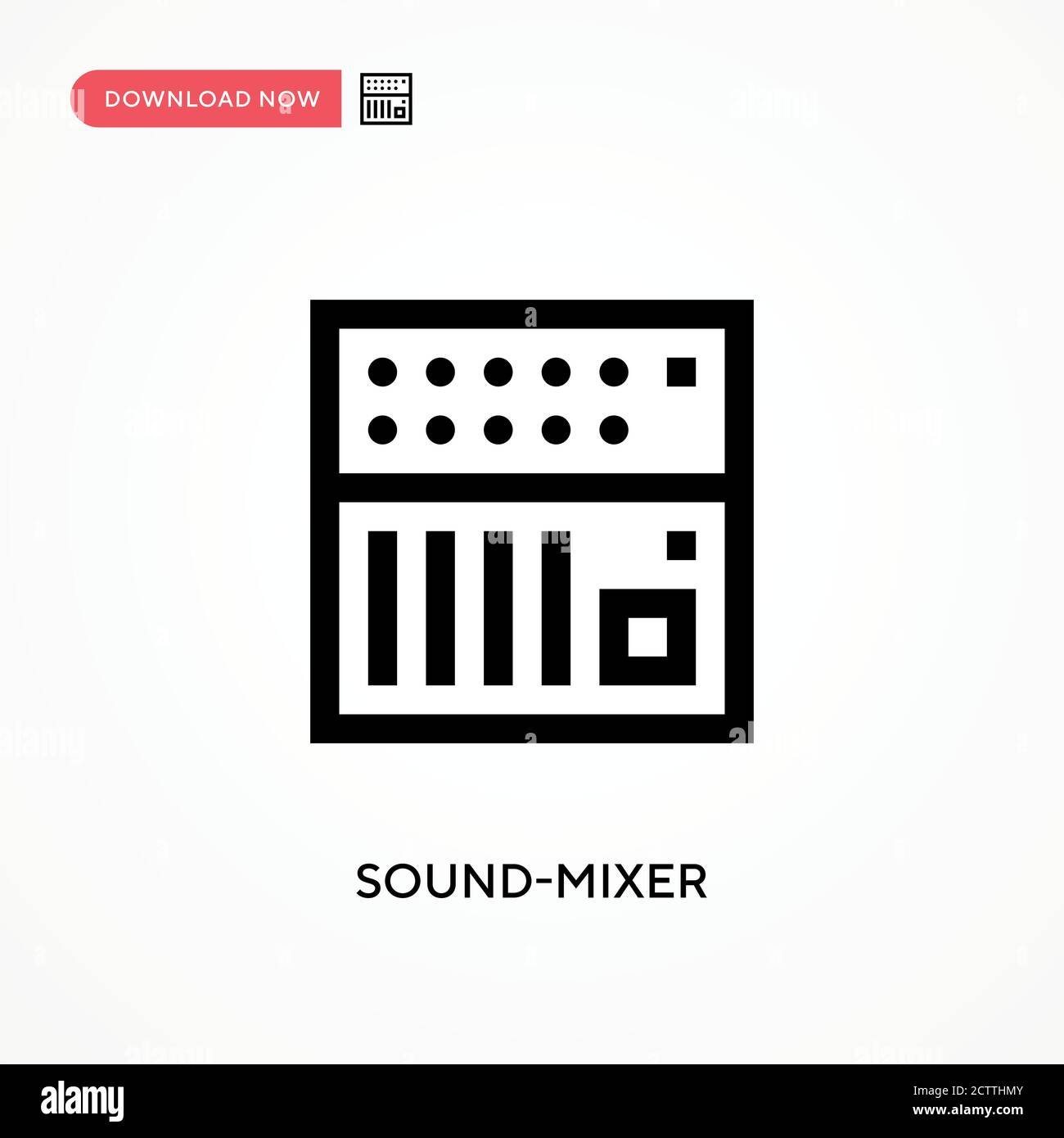Sound-mixer vector icon. . Modern, simple flat vector illustration for ...