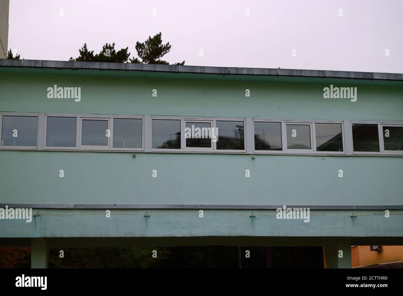 Skybridge Between Two Buildings in Angarsk, Russia Stock Photo - Alamy