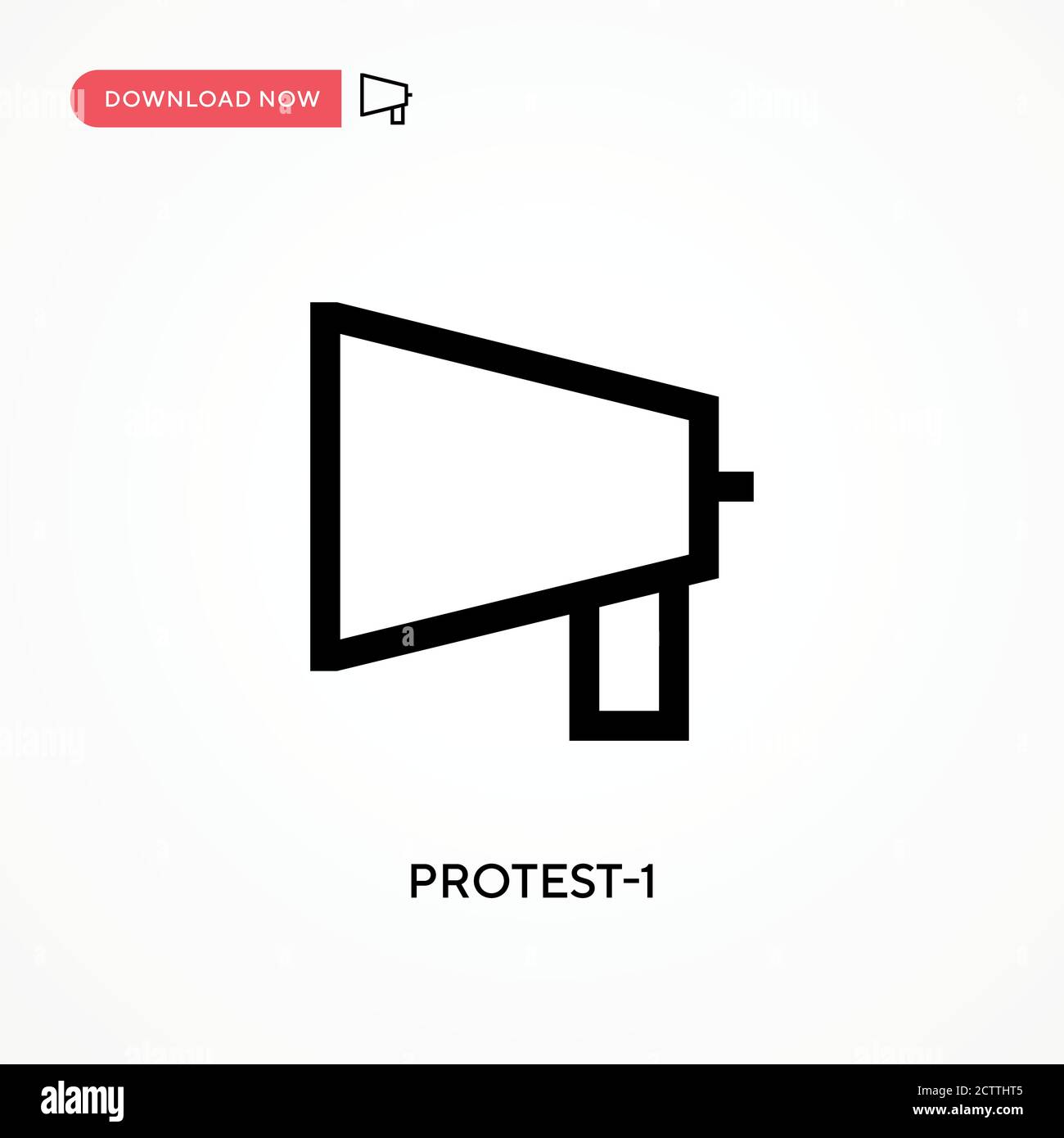 Protest-1 vector icon. . Modern, simple flat vector illustration for ...