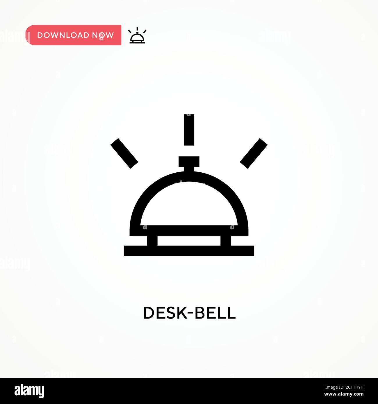 Desk-bell vector icon. . Modern, simple flat vector illustration for ...