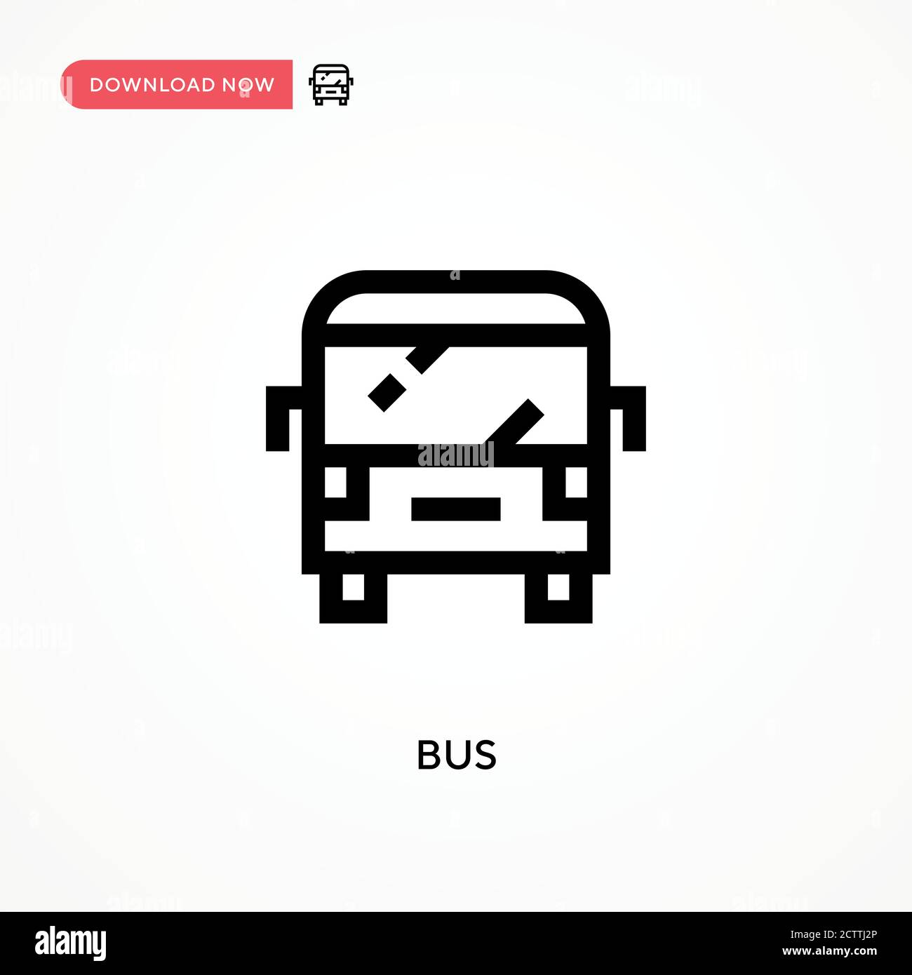 Bus vector icon. . Modern, simple flat vector illustration for web site ...