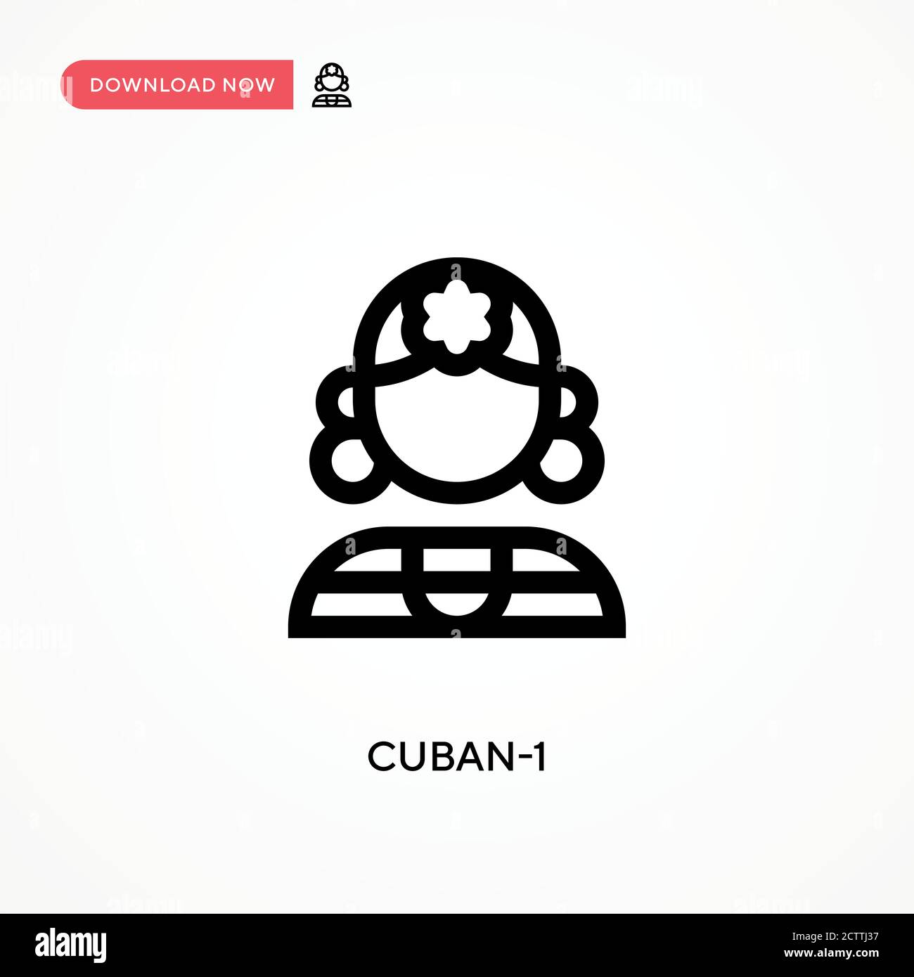 Cuban-1 vector icon. . Modern, simple flat vector illustration for web ...