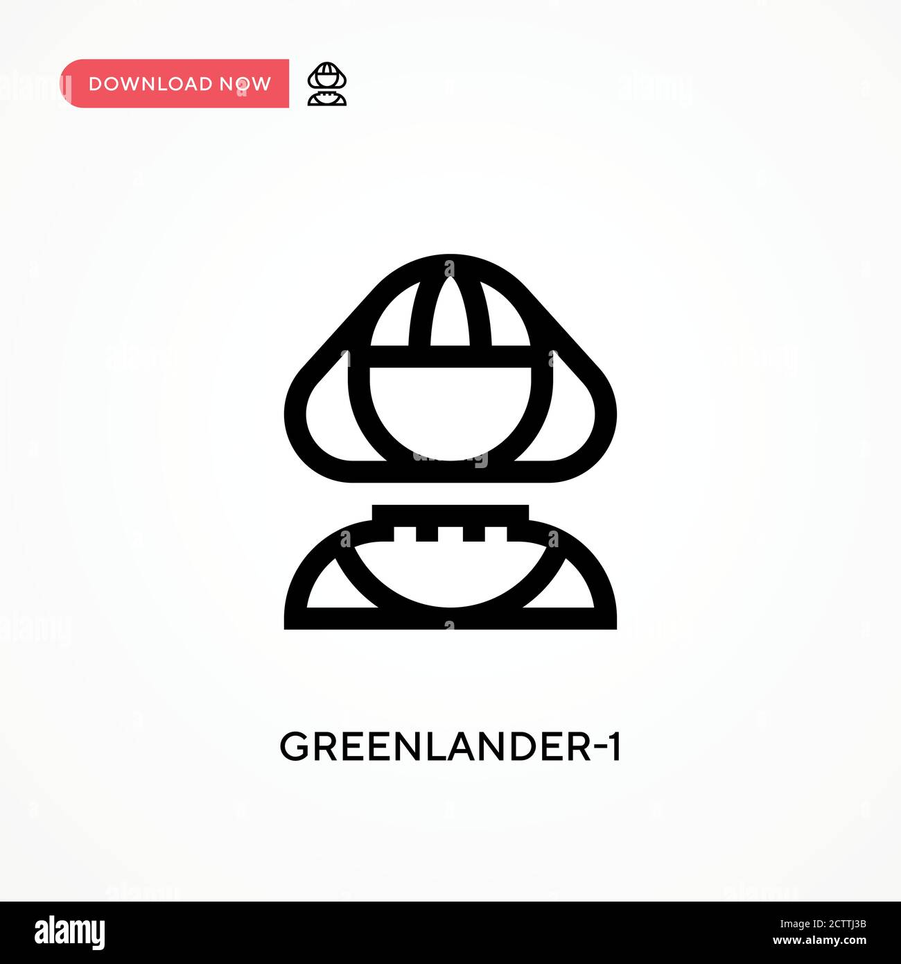 Greenlander-1 vector icon. . Modern, simple flat vector illustration ...