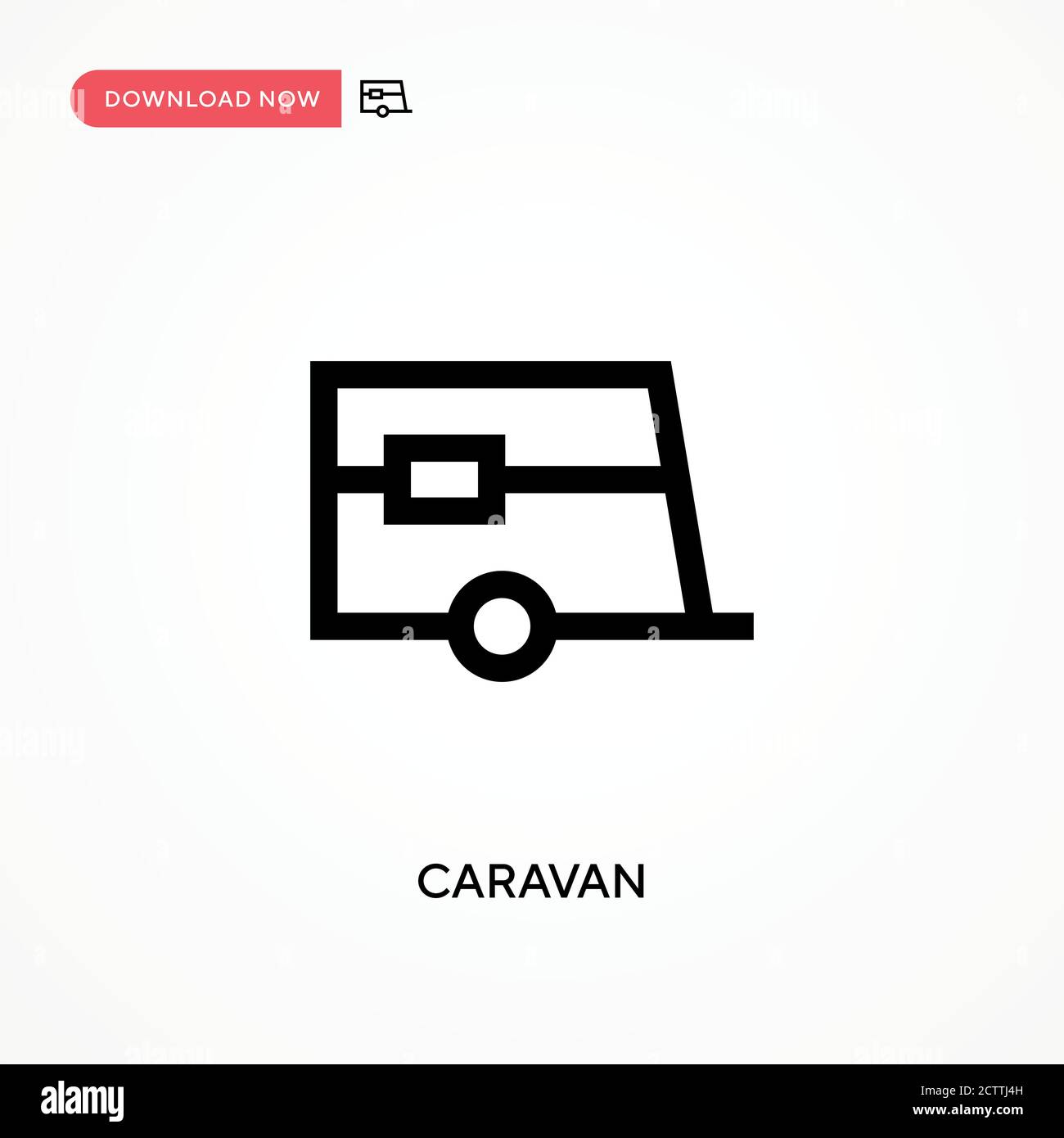 Caravan vector icon. . Modern, simple flat vector illustration for web ...