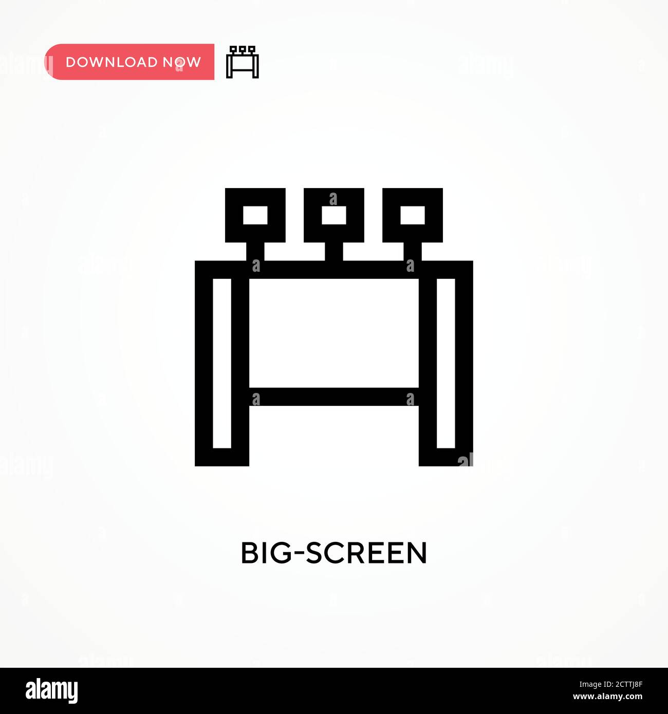 Big-screen vector icon. . Modern, simple flat vector illustration for ...