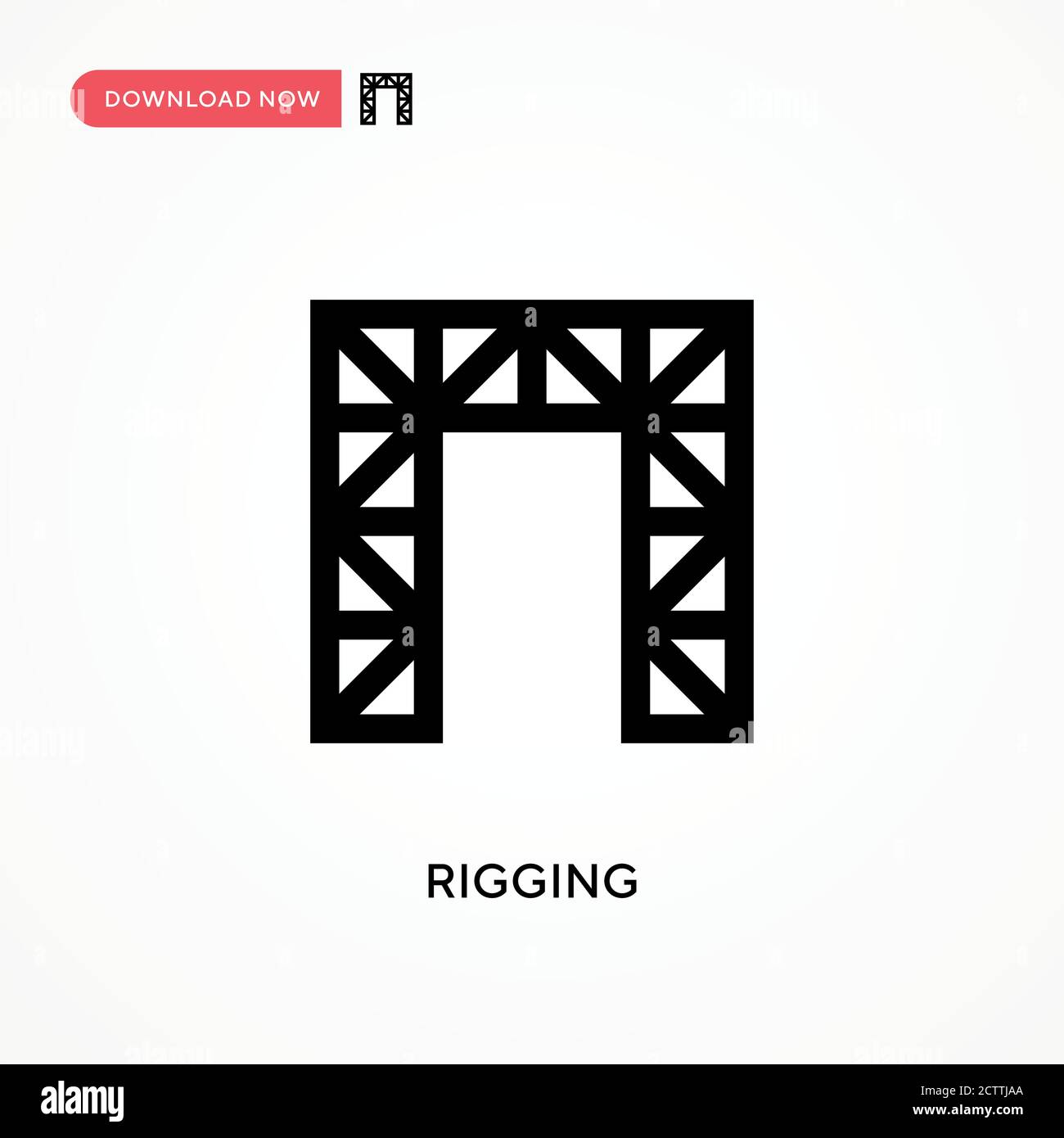 Rigging vector icon. . Modern, simple flat vector illustration for web ...