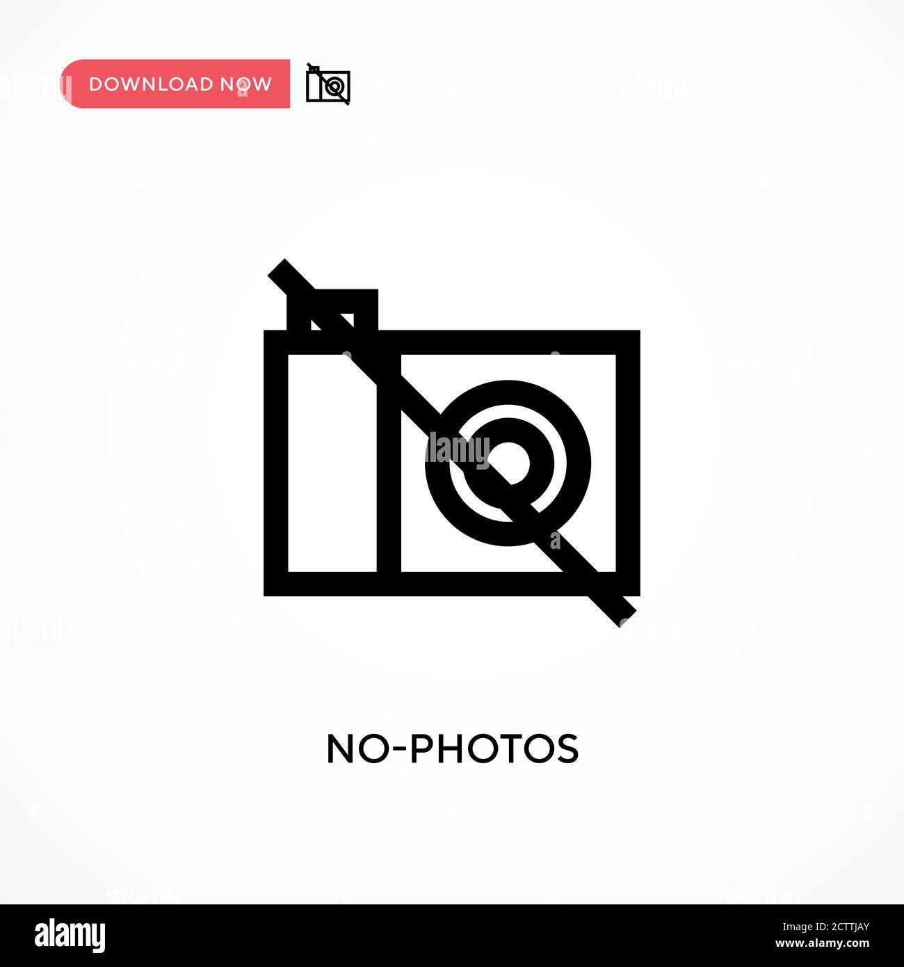 No-photos vector icon. . Modern, simple flat vector illustration for ...