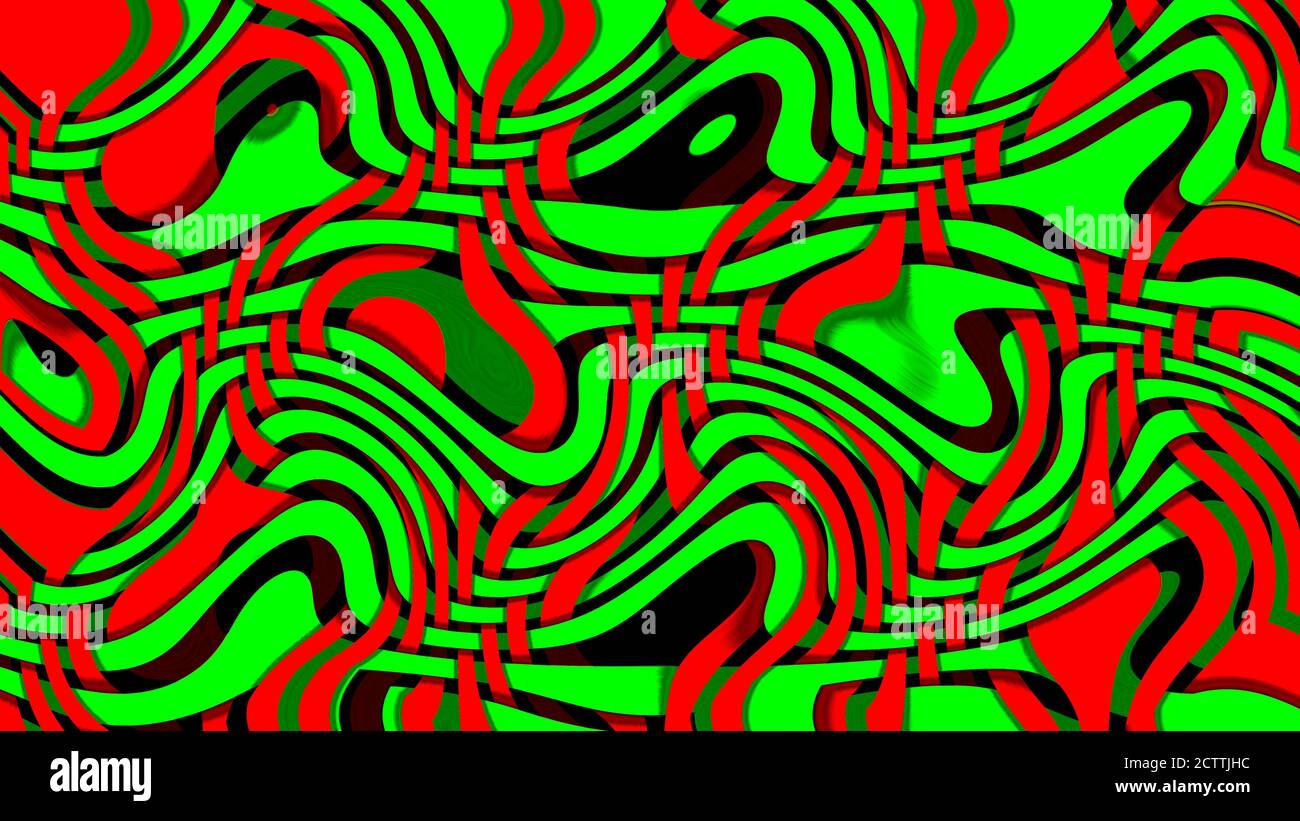 Bright multicolor curved lines background. Wavy pattern Stock Photo - Alamy