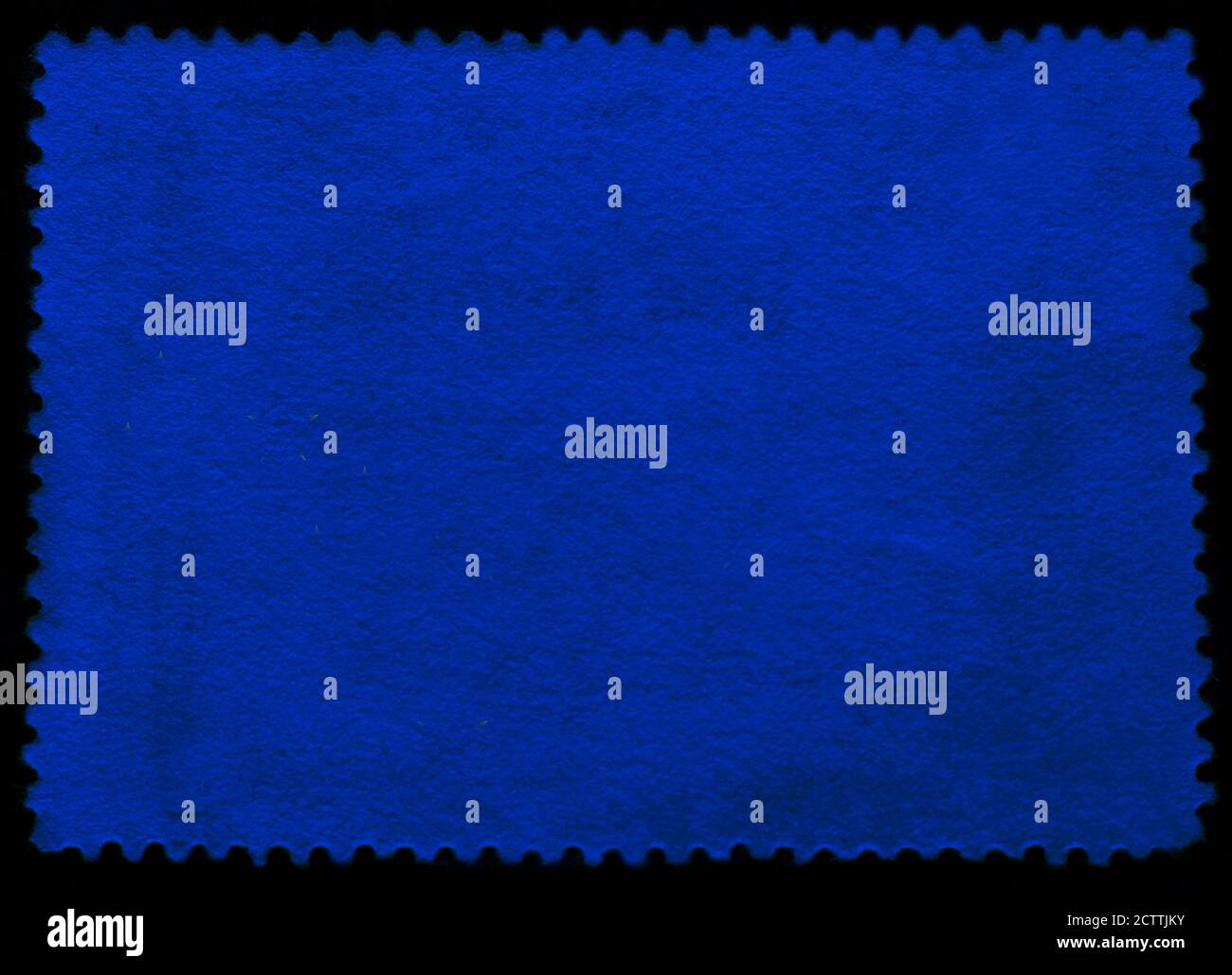 Illustration of blue blank postage stamp isolated on black background ...