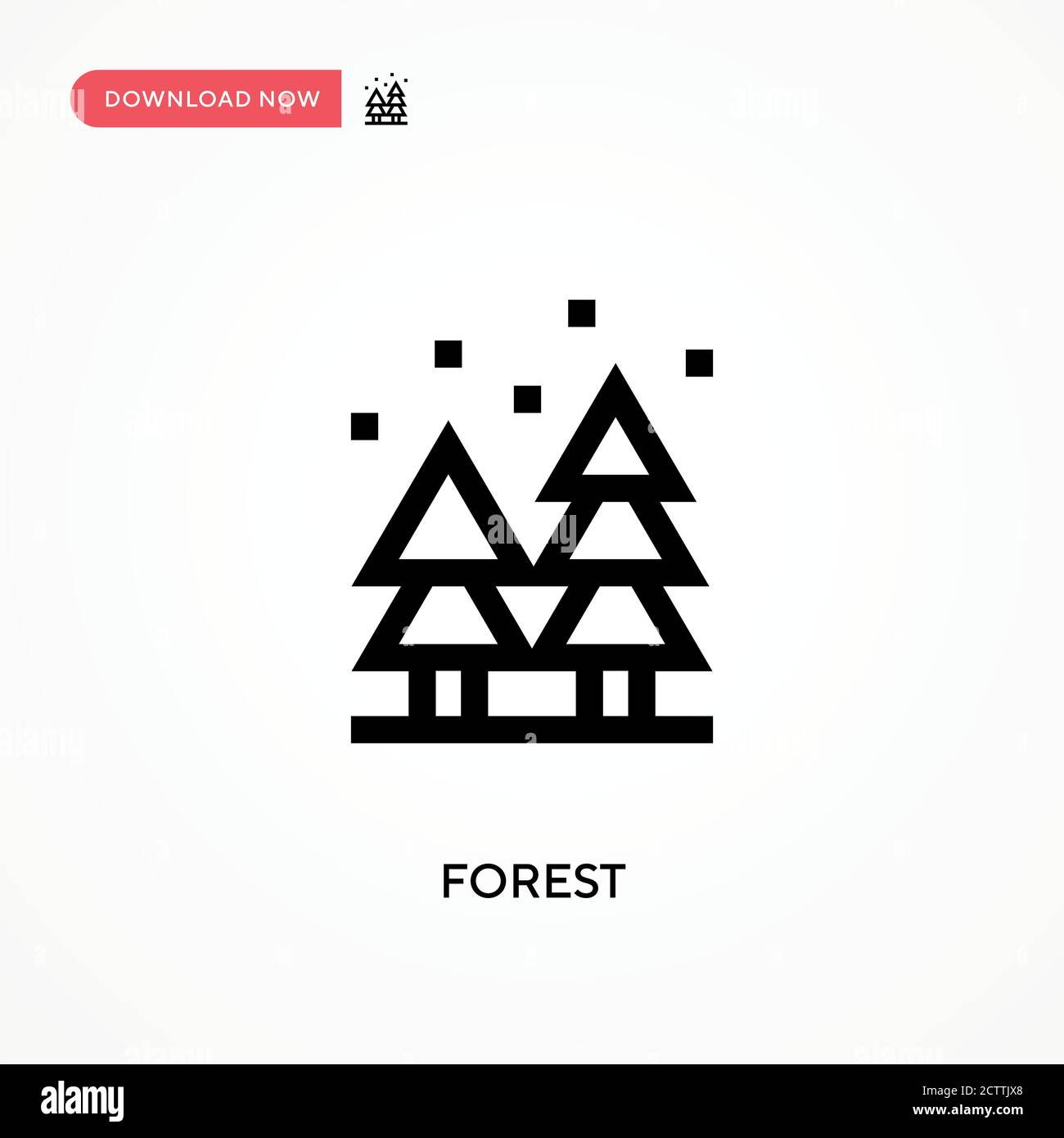 Forest vector icon. . Modern, simple flat vector illustration for web ...