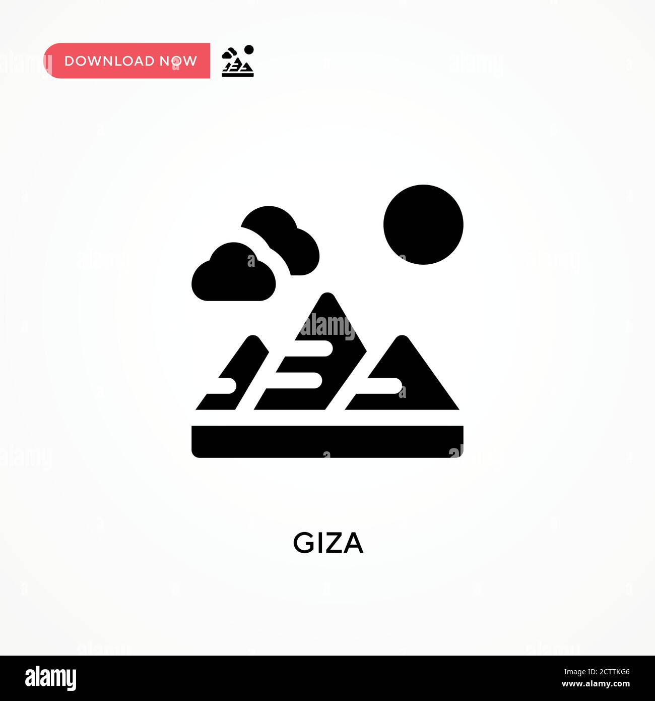 Giza vector icon. . Modern, simple flat vector illustration for web ...