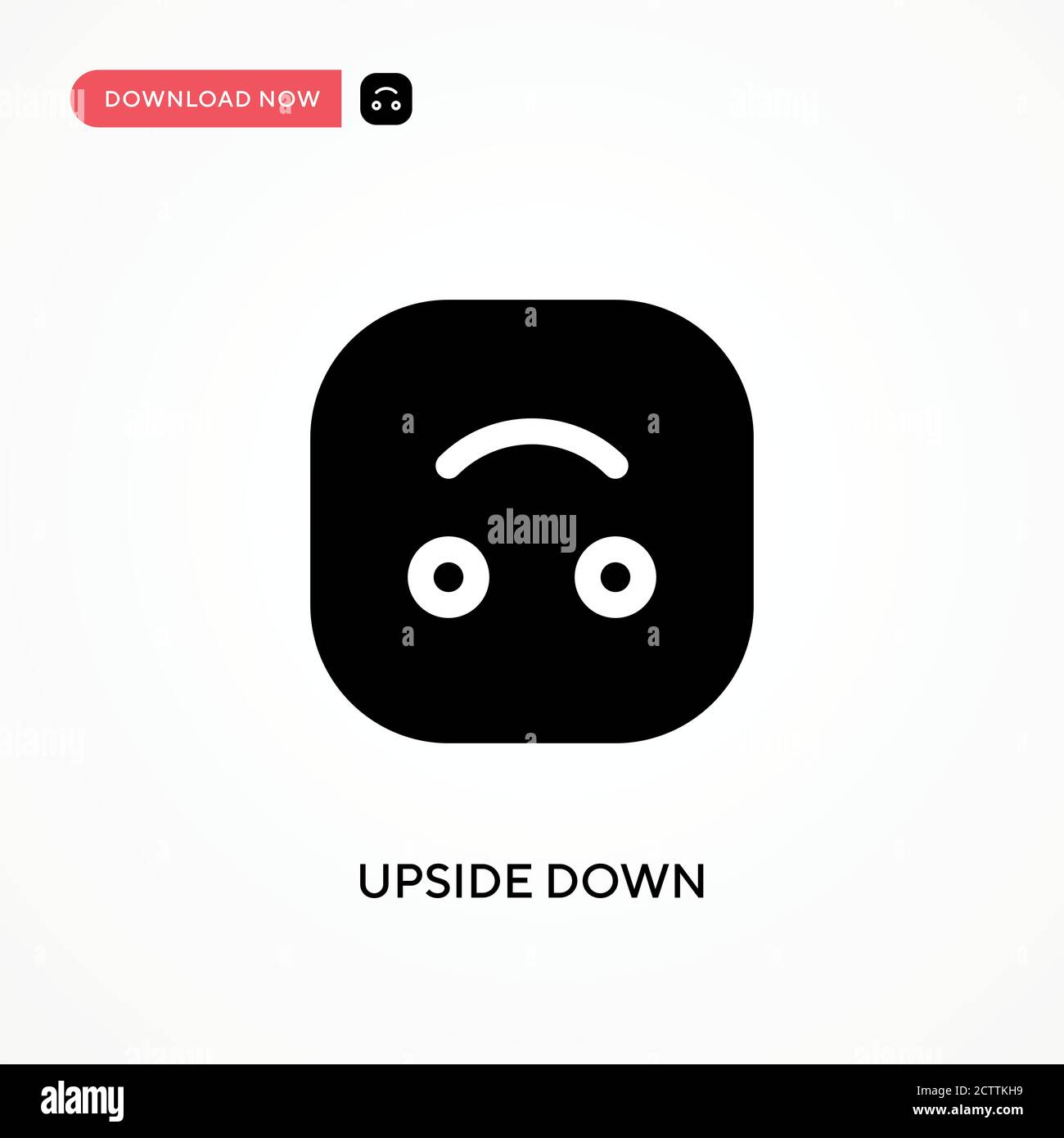 Upside down vector icon. . Modern, simple flat vector illustration for ...