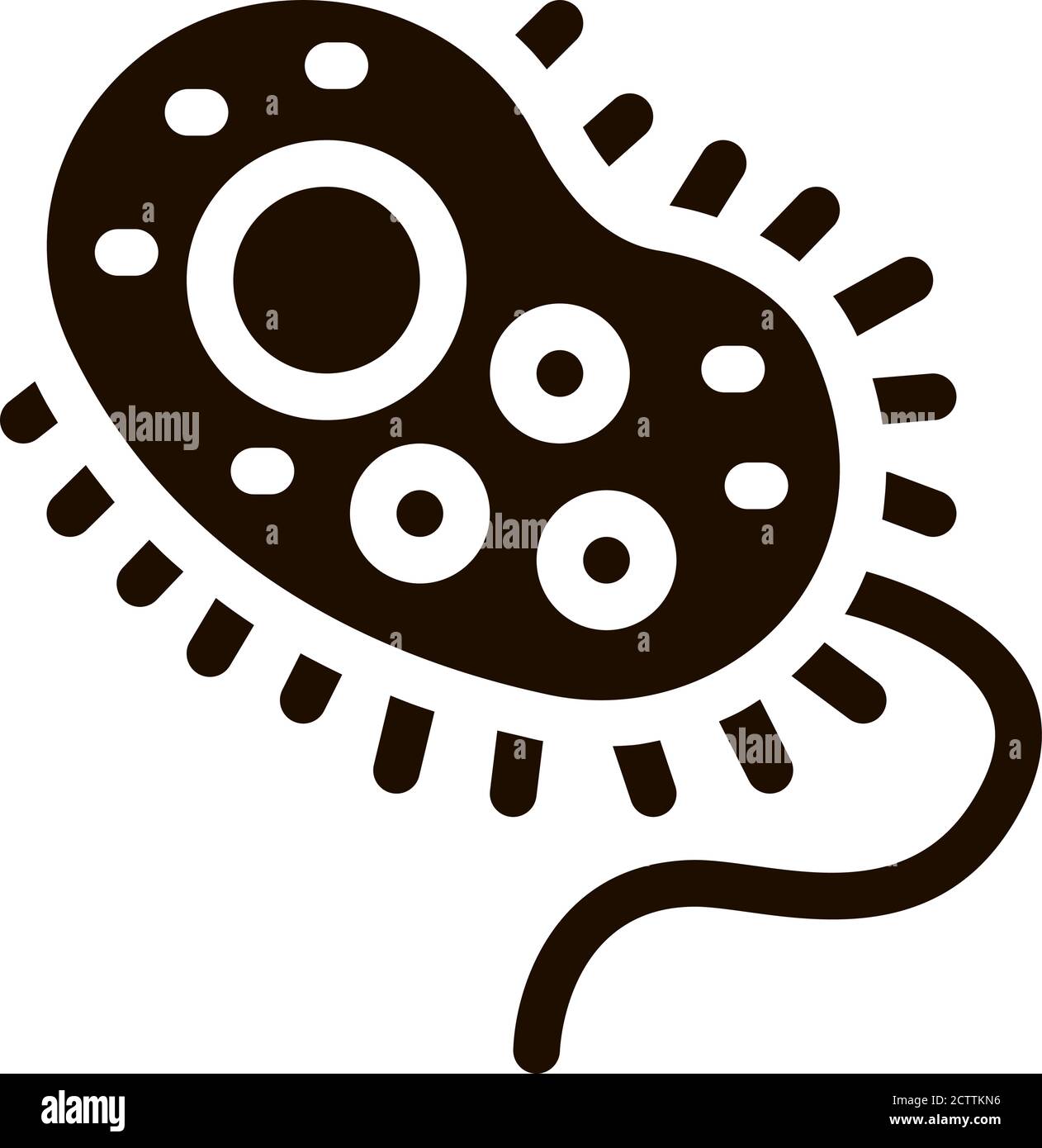 Dangerous Bacillus Bacteria Vector Icon Stock Vector Image & Art - Alamy