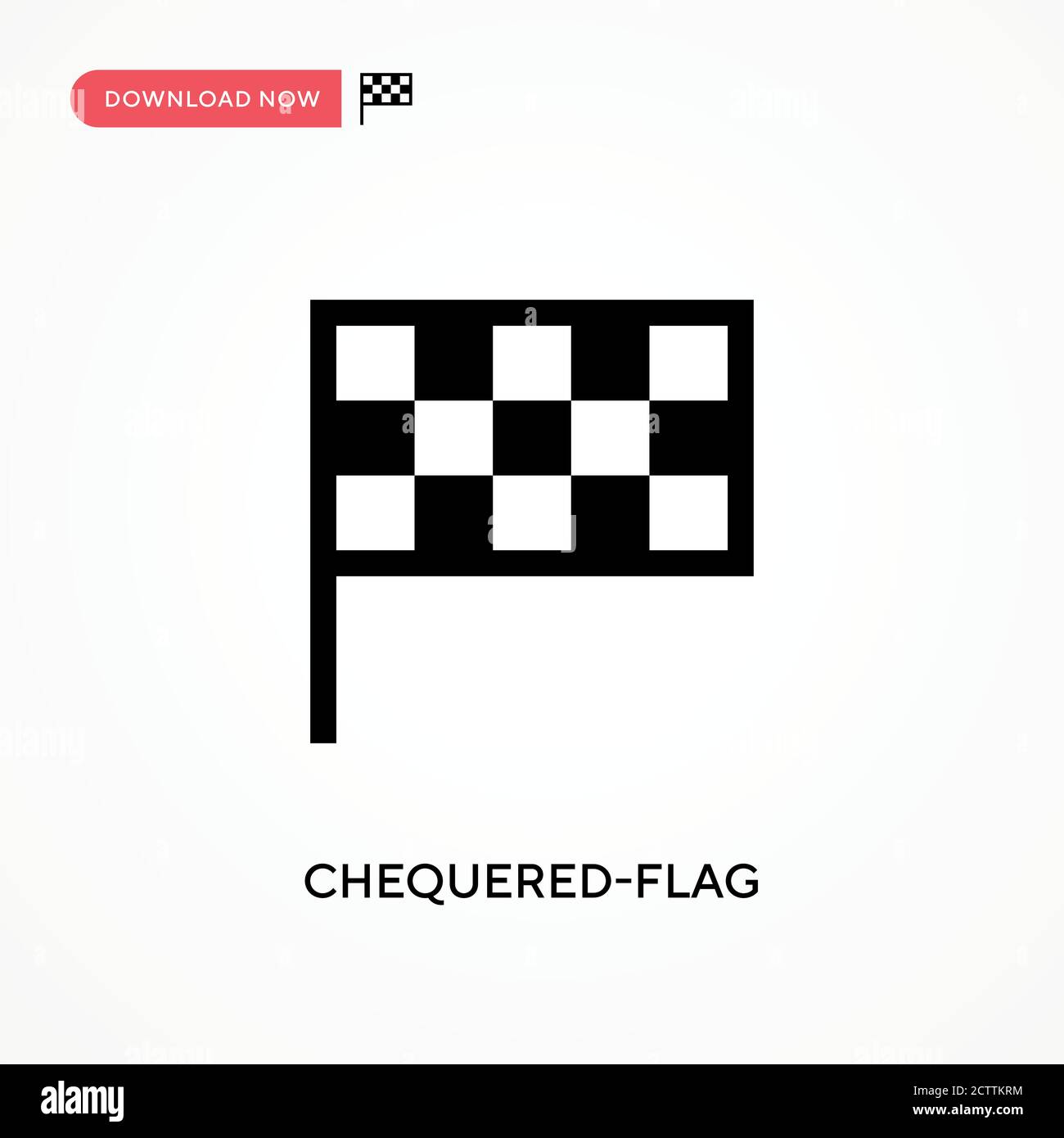 Chequered-flag vector icon. . Modern, simple flat vector illustration ...