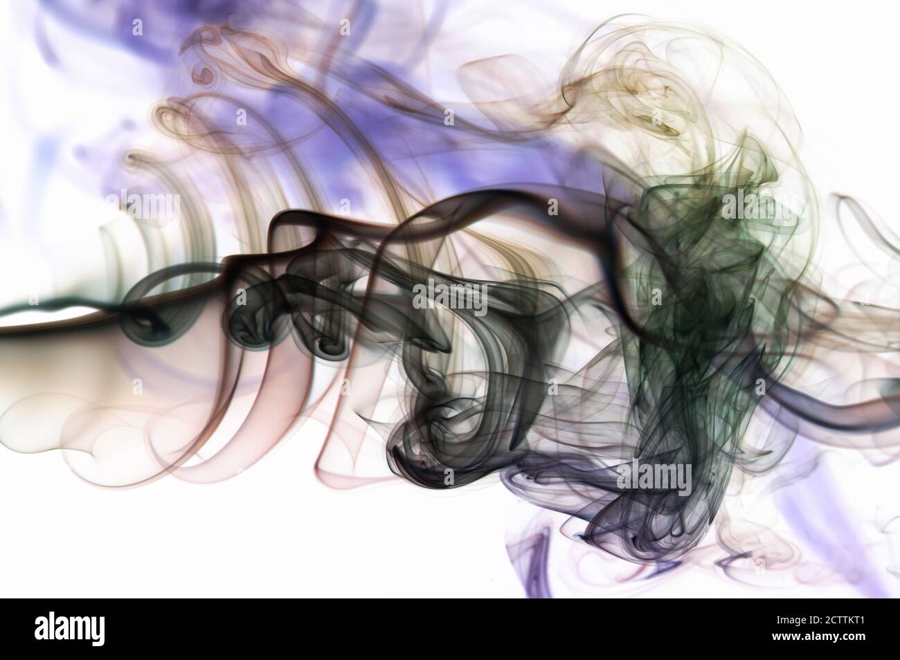 Smooth abstract dark smoke lines on white background. Graphic design ...