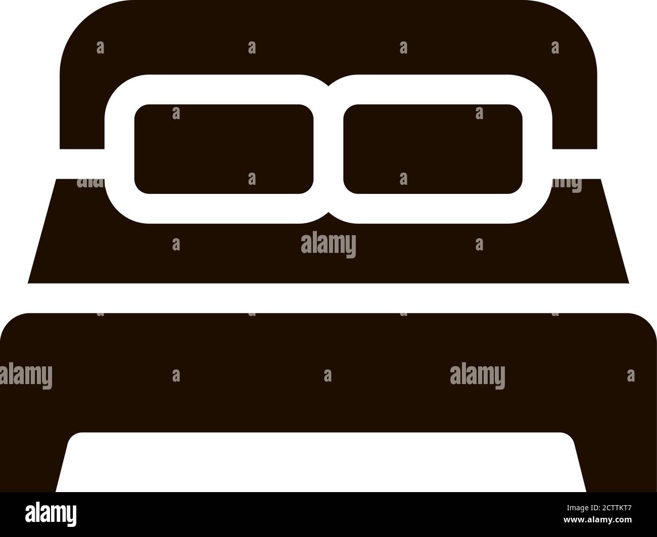 Double twin bed Stock Vector Images - Alamy