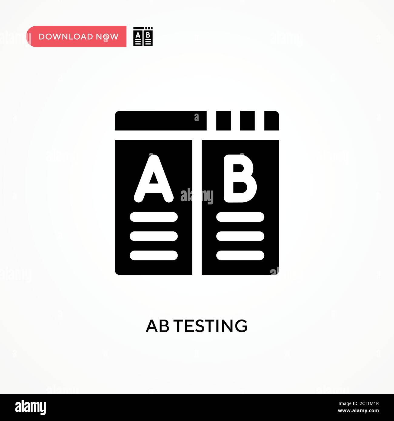 Split test vector vectors Stock Vector Images - Alamy