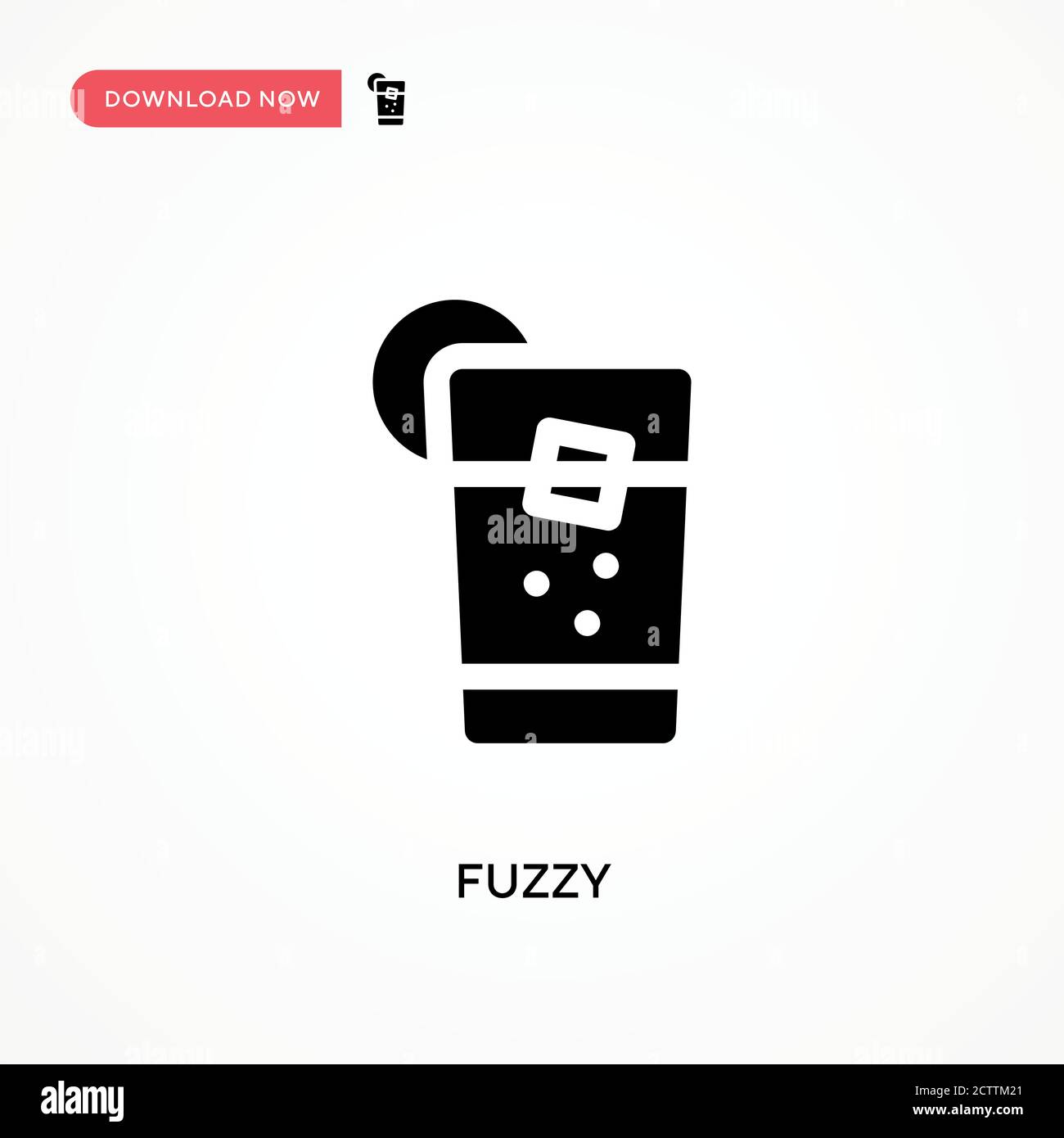 Fuzzy vector icon. . Modern, simple flat vector illustration for web ...