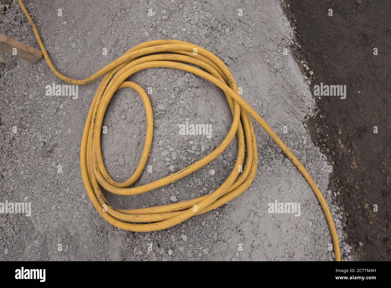 electric cable for plugging devices and machines with power Stock Photo ...