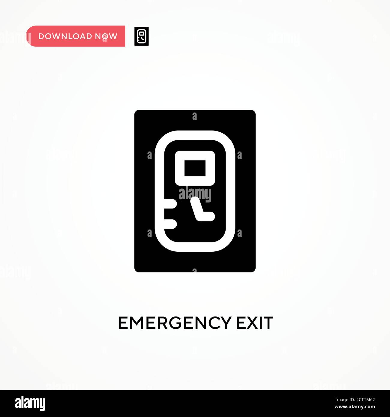 Emergency exit vector icon. . Modern, simple flat vector illustration ...