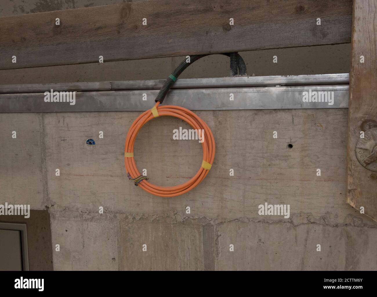 electric cable for plugging devices and machines with power Stock Photo ...