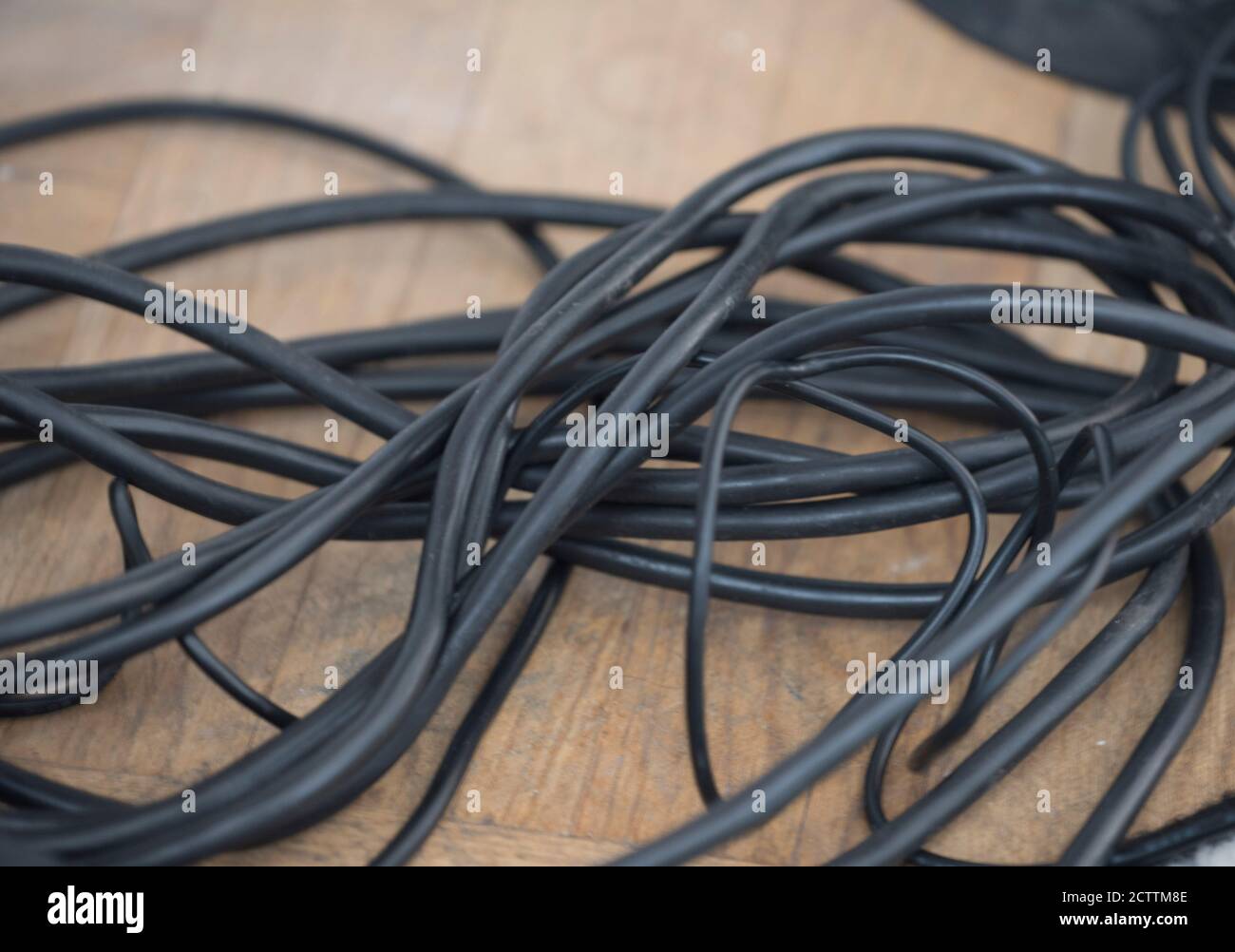 electric cable for plugging devices and machines with power Stock Photo ...