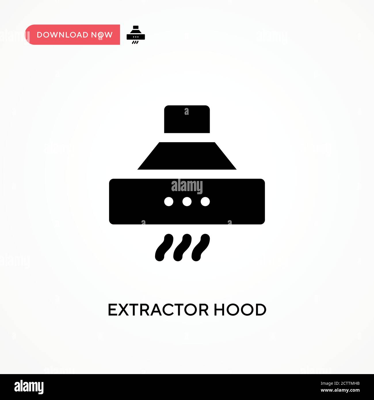 Extractor hood vector icon. . Modern, simple flat vector illustration ...