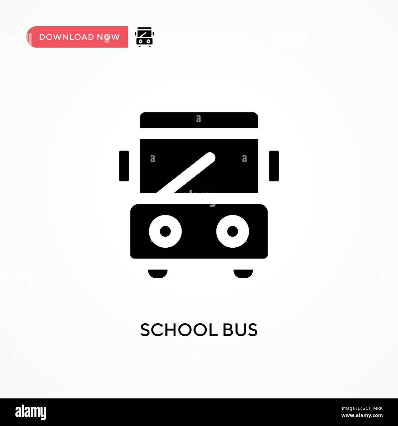 School bus vector icon. . Modern, simple flat vector illustration for ...