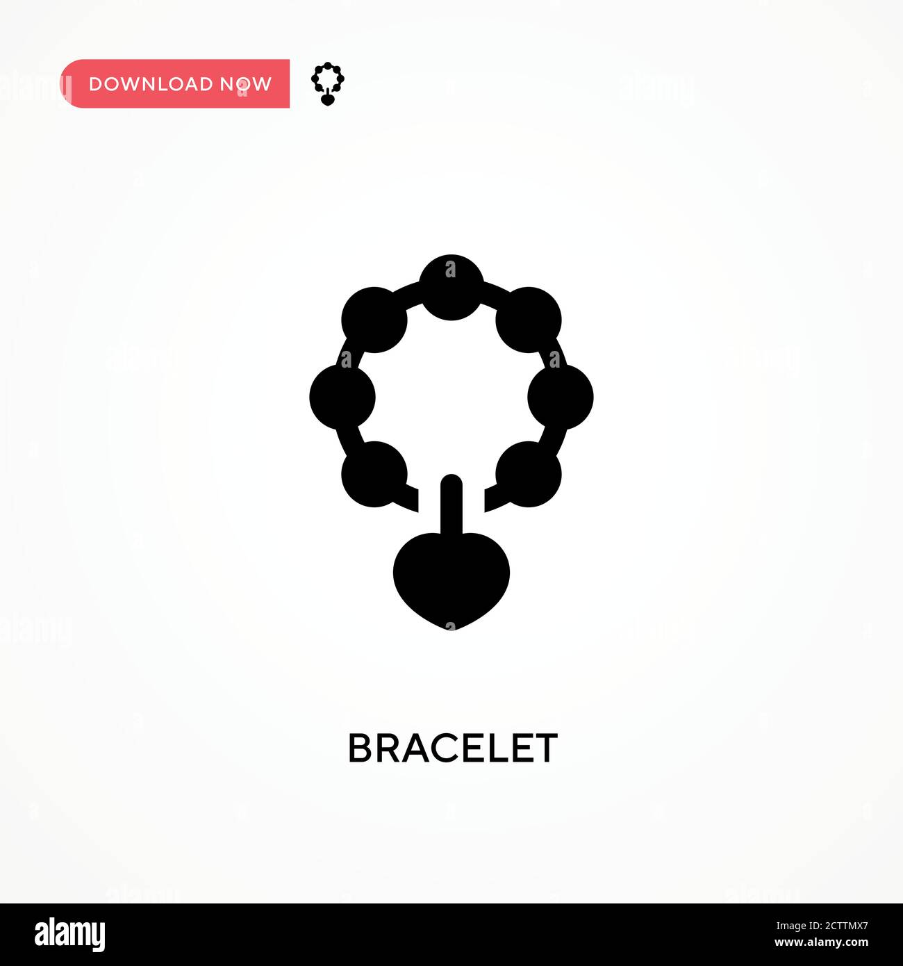Bracelet vector icon. . Modern, simple flat vector illustration for web ...