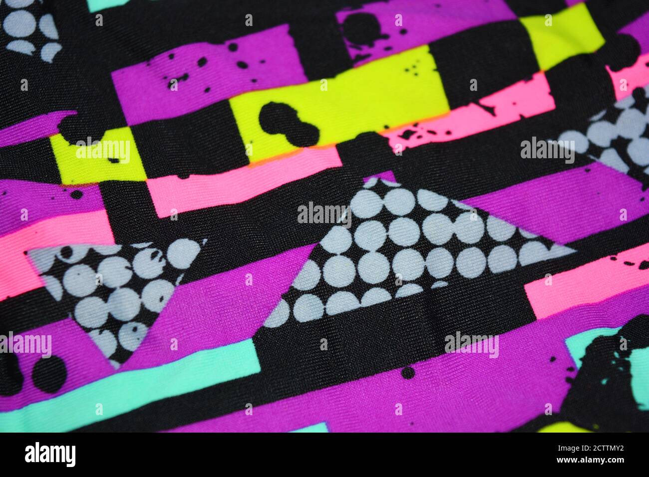 Colorful Abstract Background Of Bright Shapes Triangles Circles Squares With Various Patterns