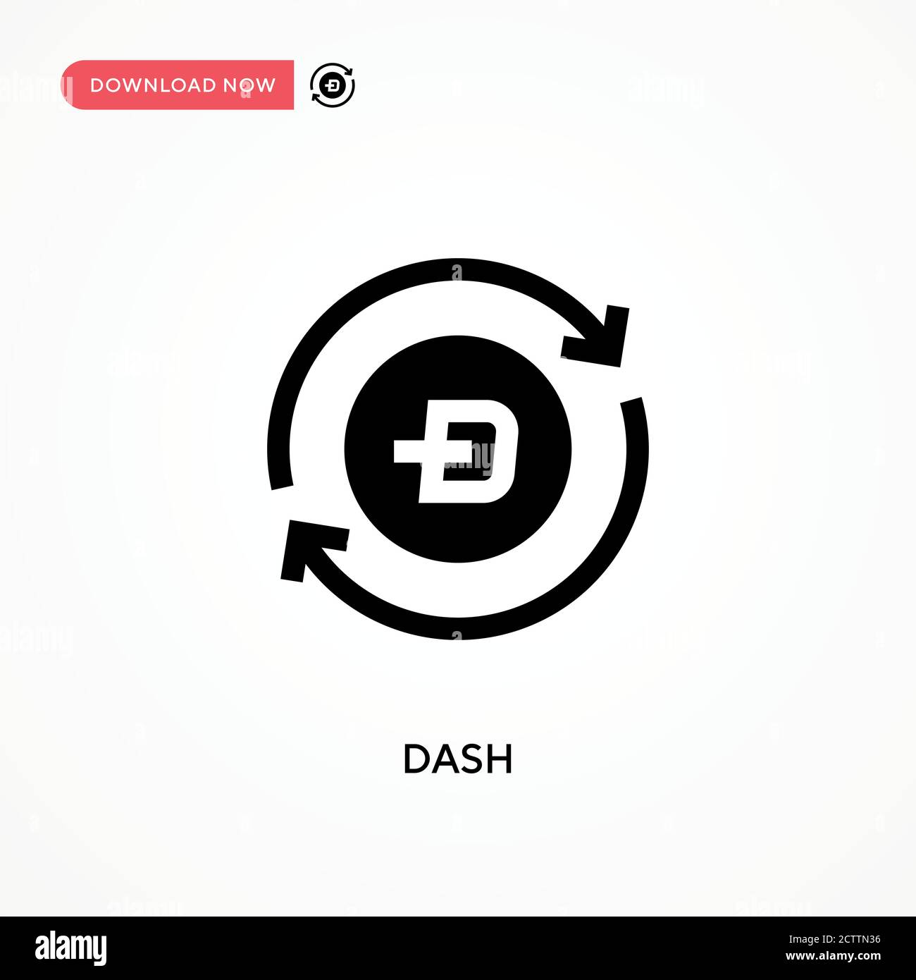 Dash vector icon. . Modern, simple flat vector illustration for web ...