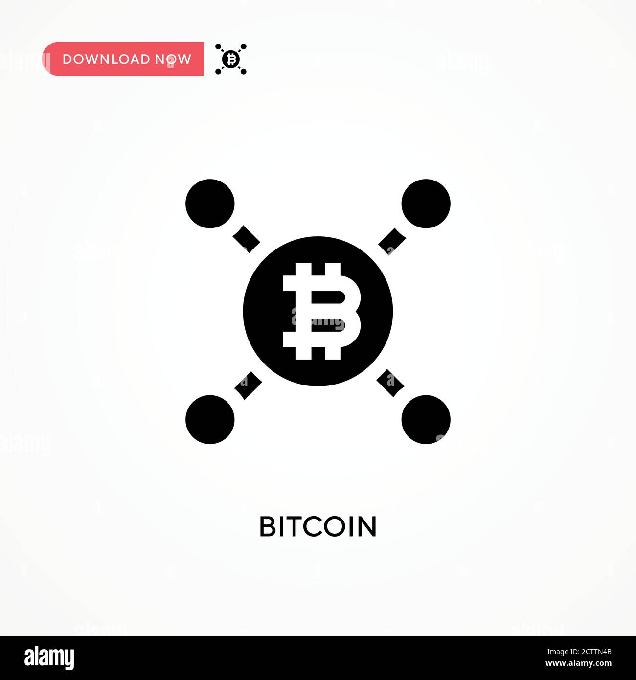 Bitcoin vector icon. . Modern, simple flat vector illustration for web ...