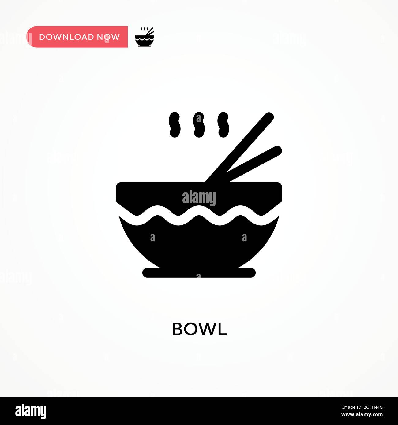 Bowl vector icon. . Modern, simple flat vector illustration for web ...