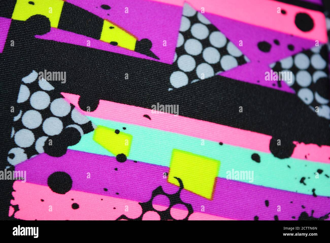 Colorful Abstract Background Of Bright Shapes Triangles Circles Squares With Various Patterns