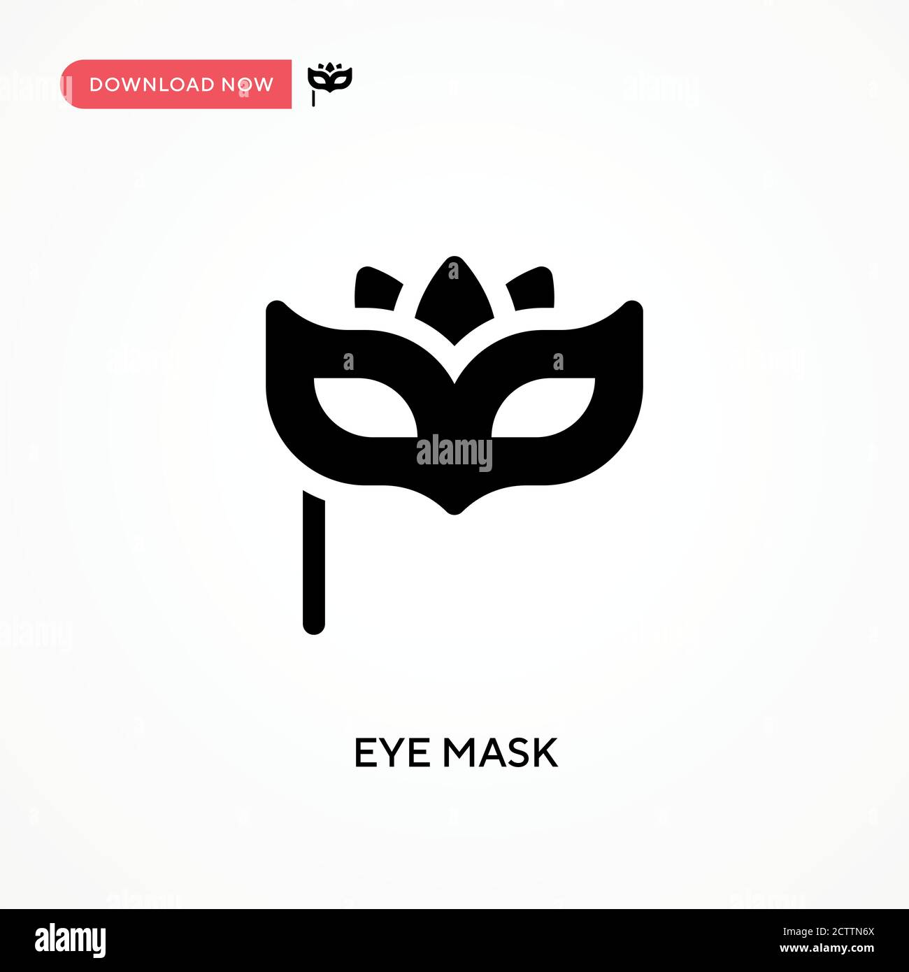 Eye mask vector icon. . Modern, simple flat vector illustration for web ...