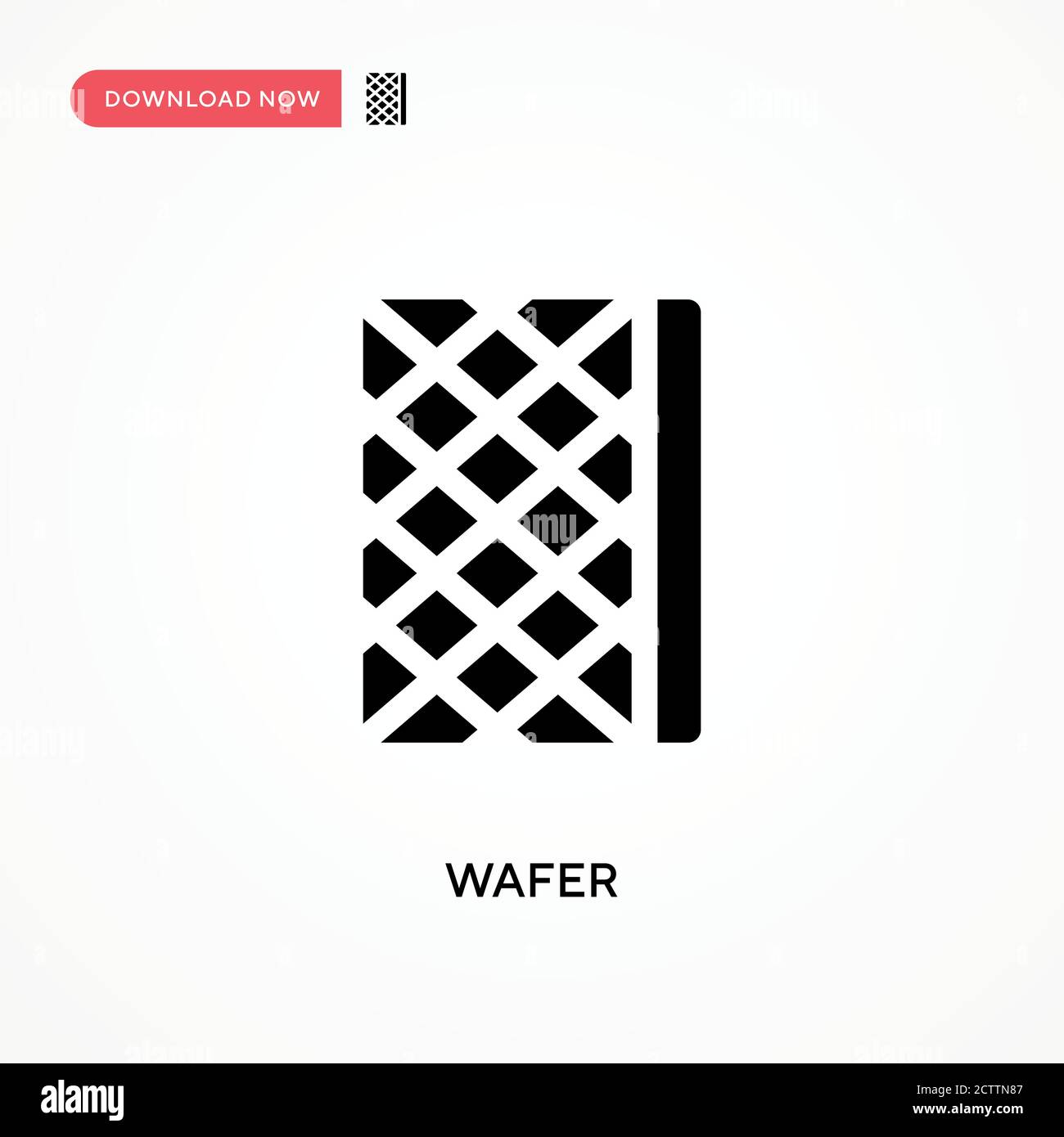 Wafer vector icon. . Modern, simple flat vector illustration for web ...