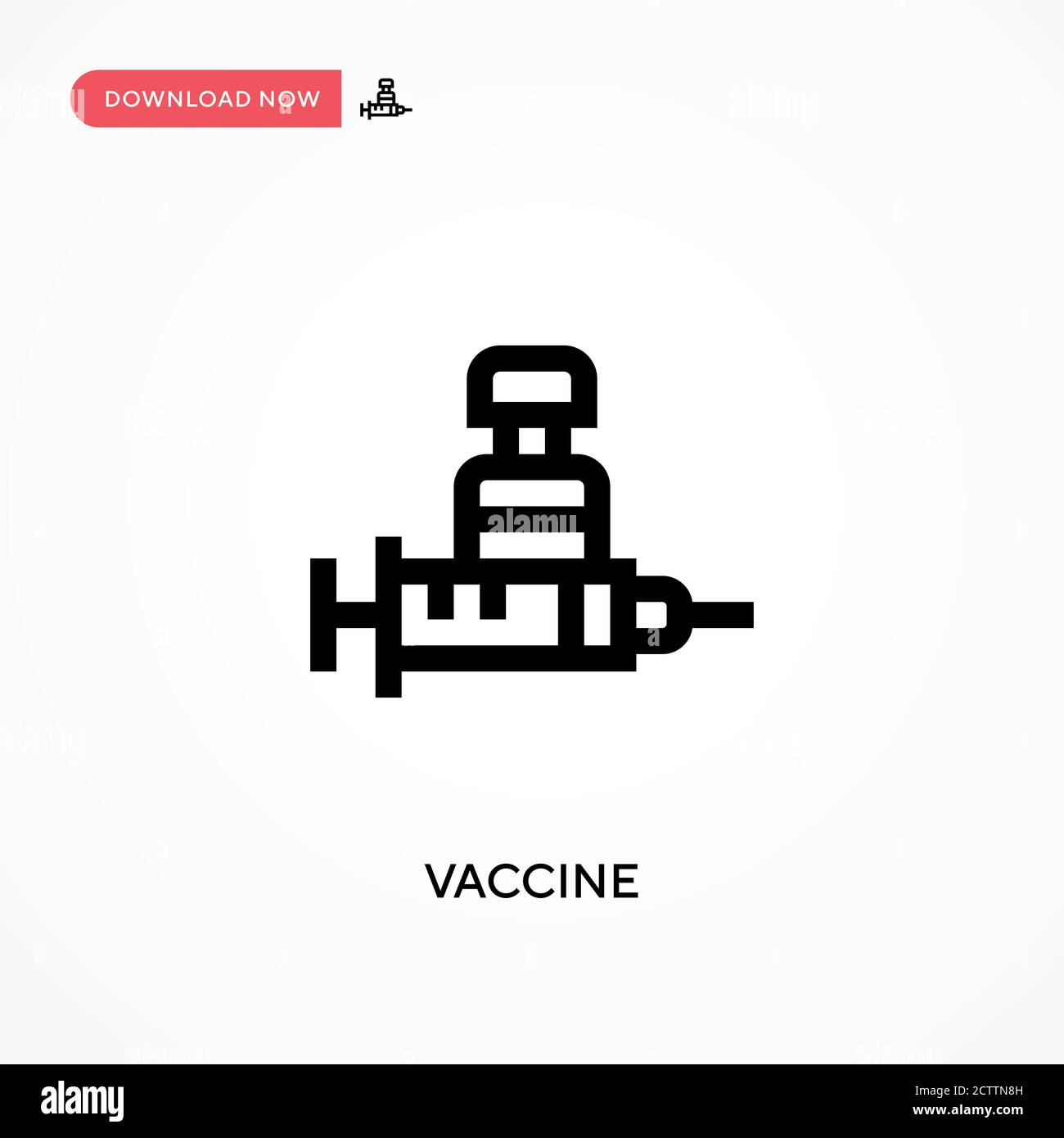 Vaccine vector icon. . Modern, simple flat vector illustration for web ...