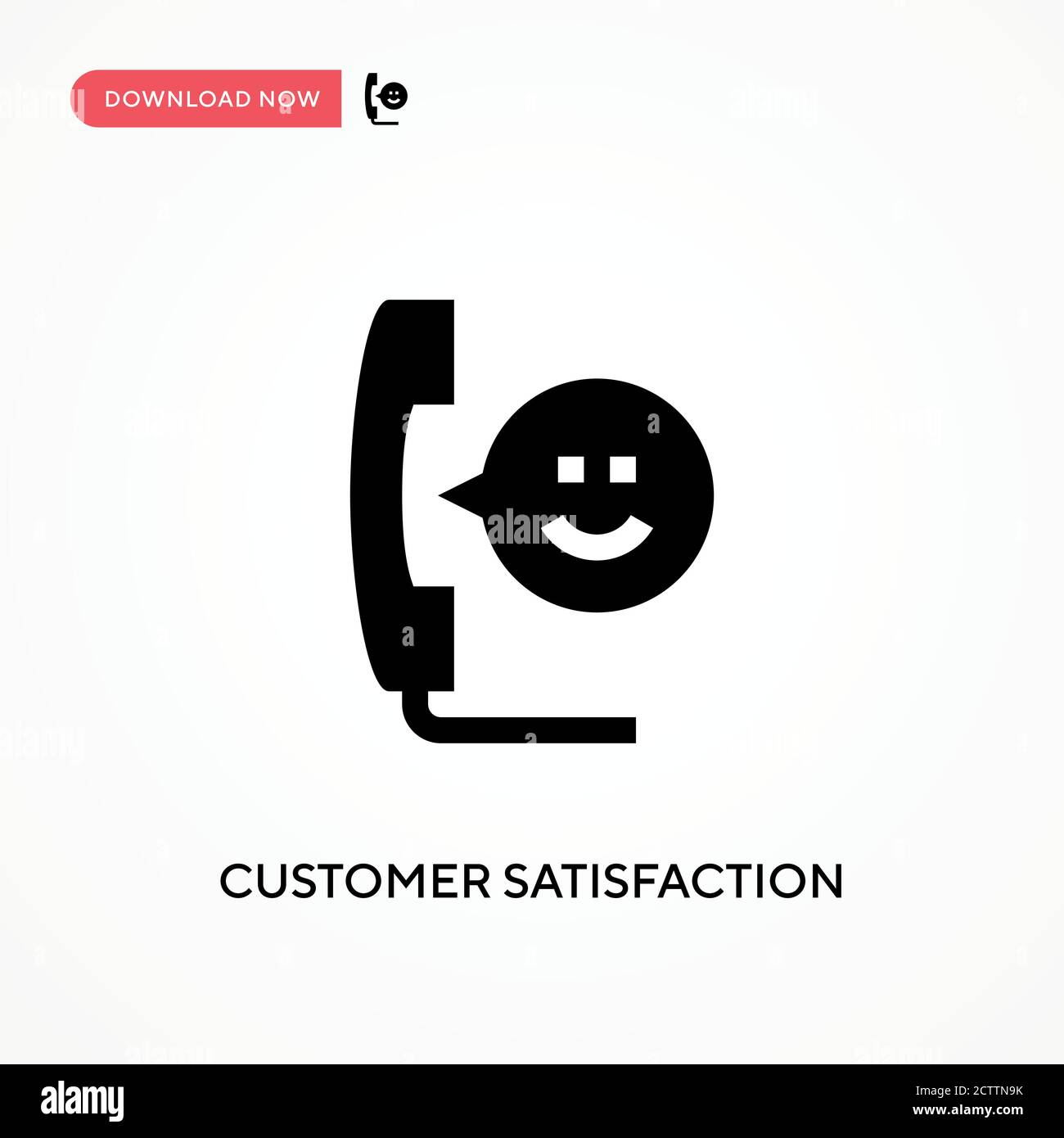 Customer satisfaction vector icon. . Modern, simple flat vector ...