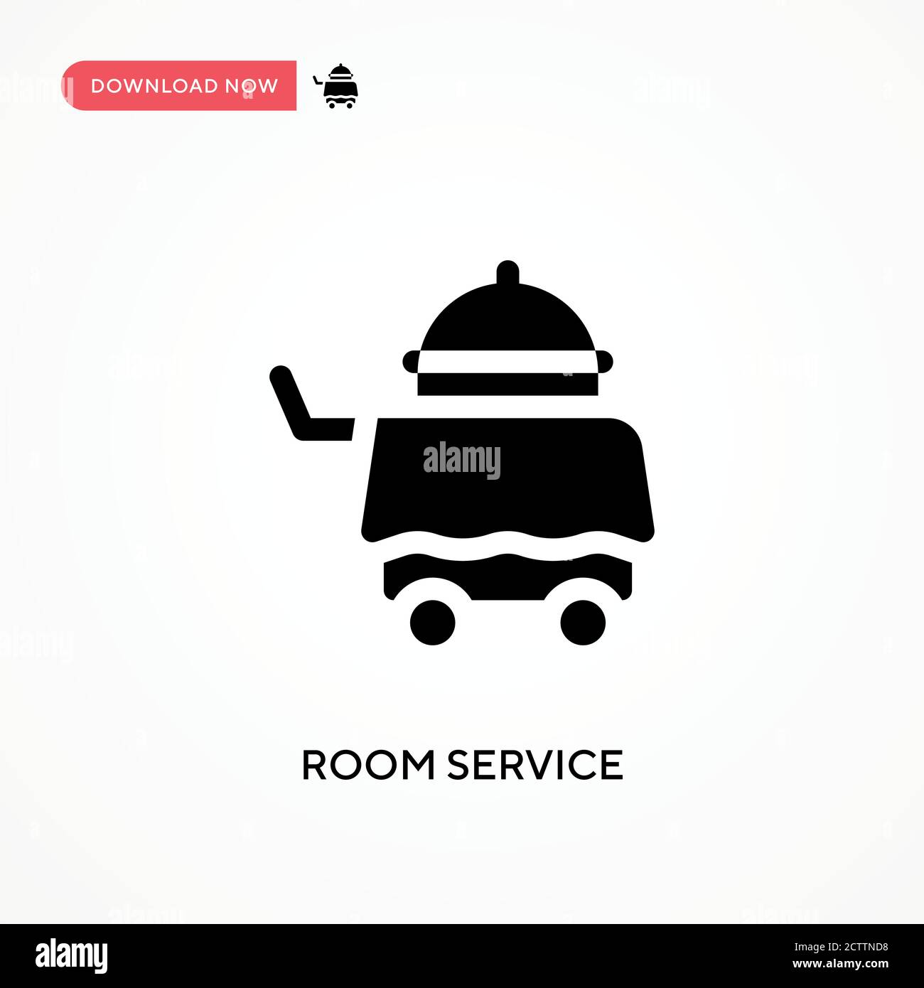 Room service vector icon. . Modern, simple flat vector illustration for ...