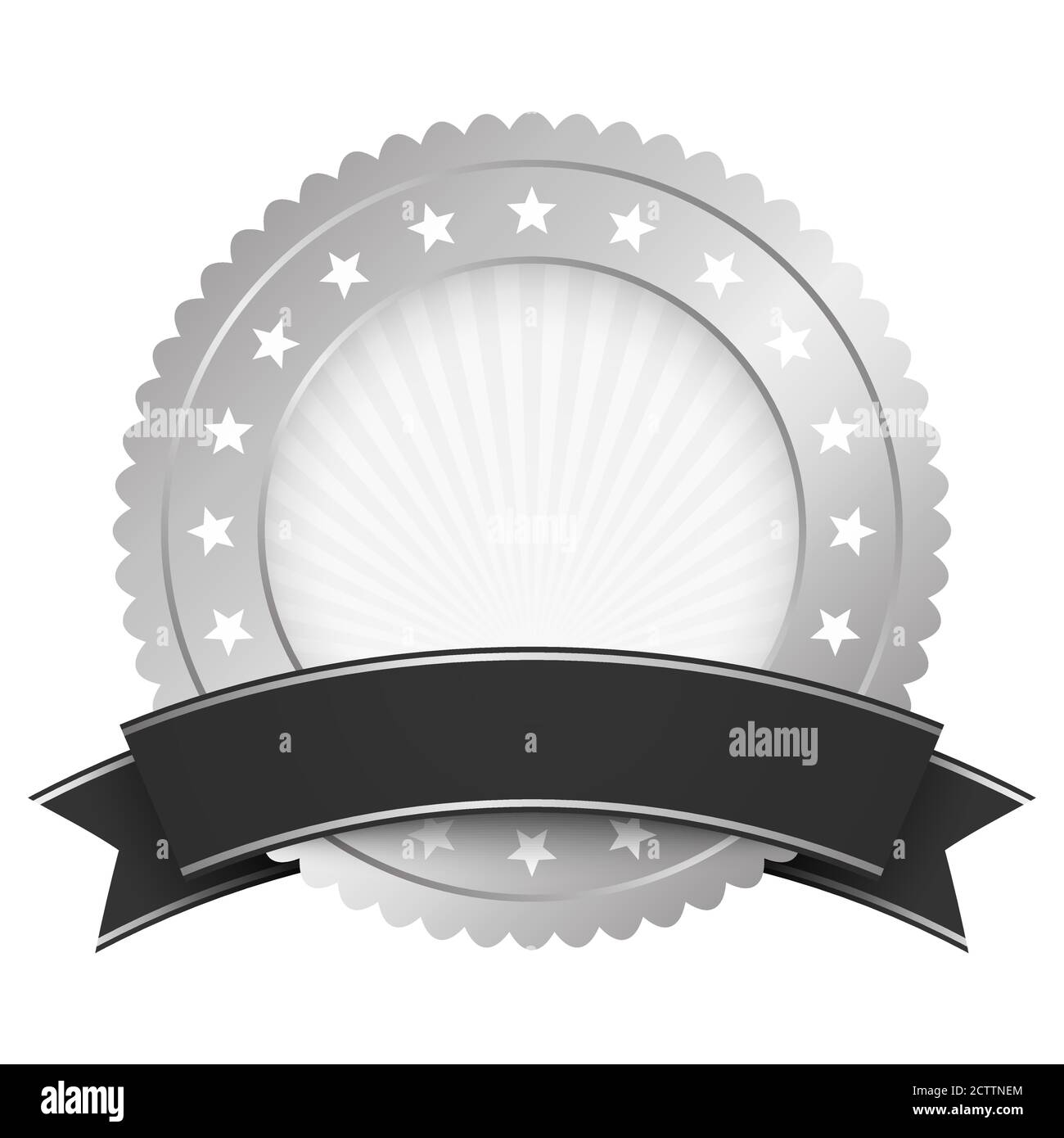 Button template silver with black banner vector file Stock Vector Image ...