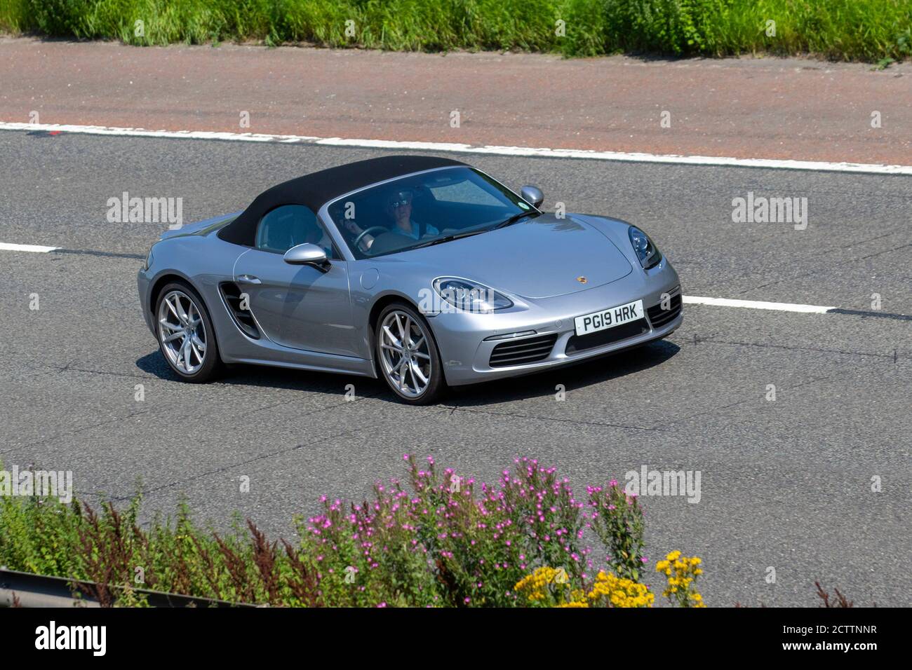 Silver porsche boxster hi-res stock photography and images - Alamy
