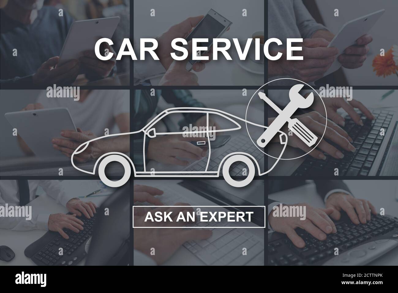 Online car services concept hi-res stock photography and images - Alamy