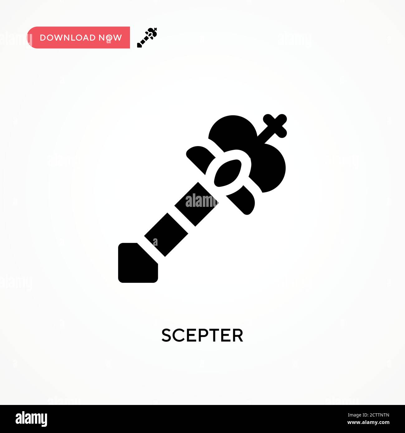Scepter vector icon. . Modern, simple flat vector illustration for web site or mobile app Stock ...