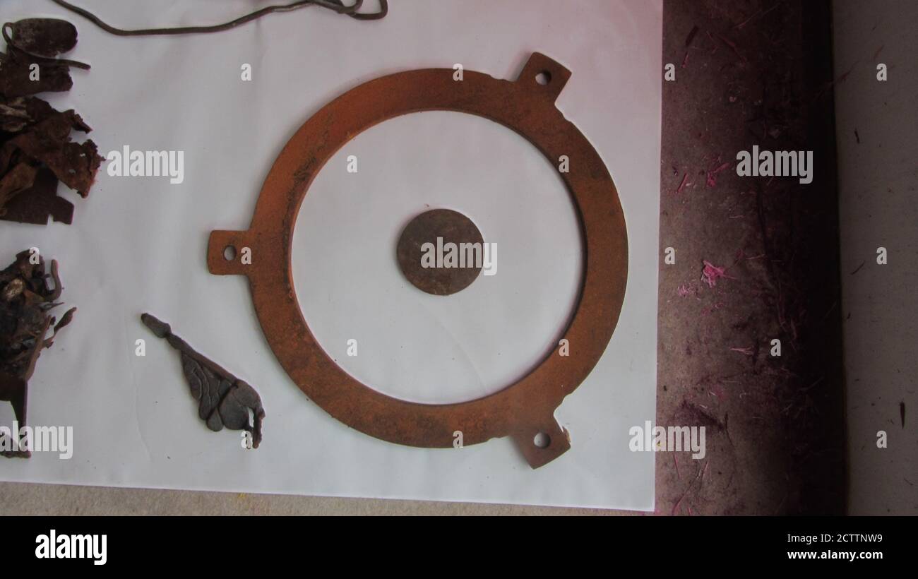 circle or round shaped object, pattern and texture on a surface Stock ...