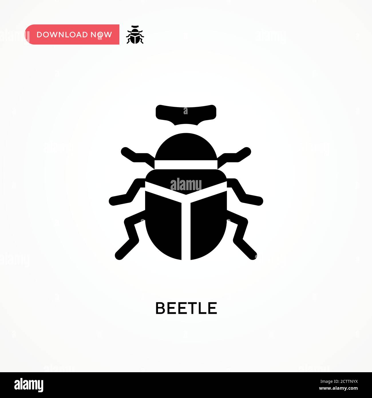 Beetle vector icon. . Modern, simple flat vector illustration for web ...