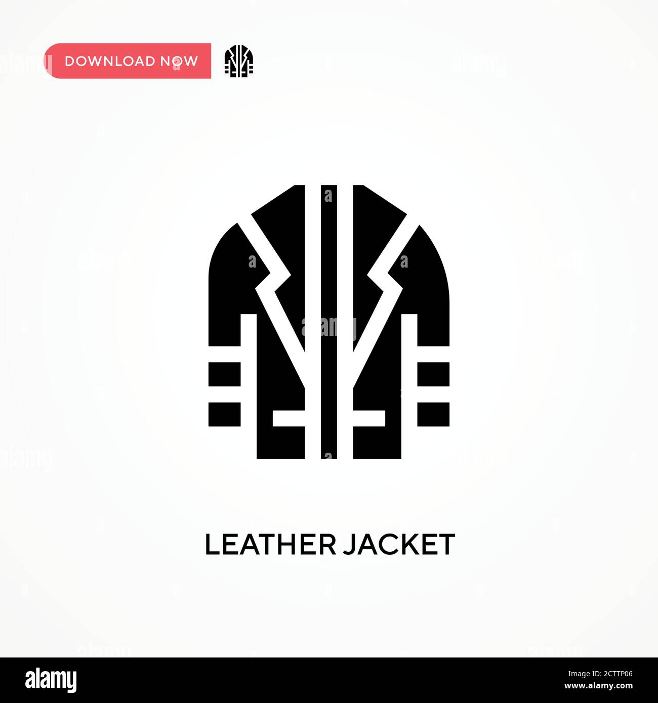 Leather jacket vector icon. . Modern, simple flat vector illustration ...
