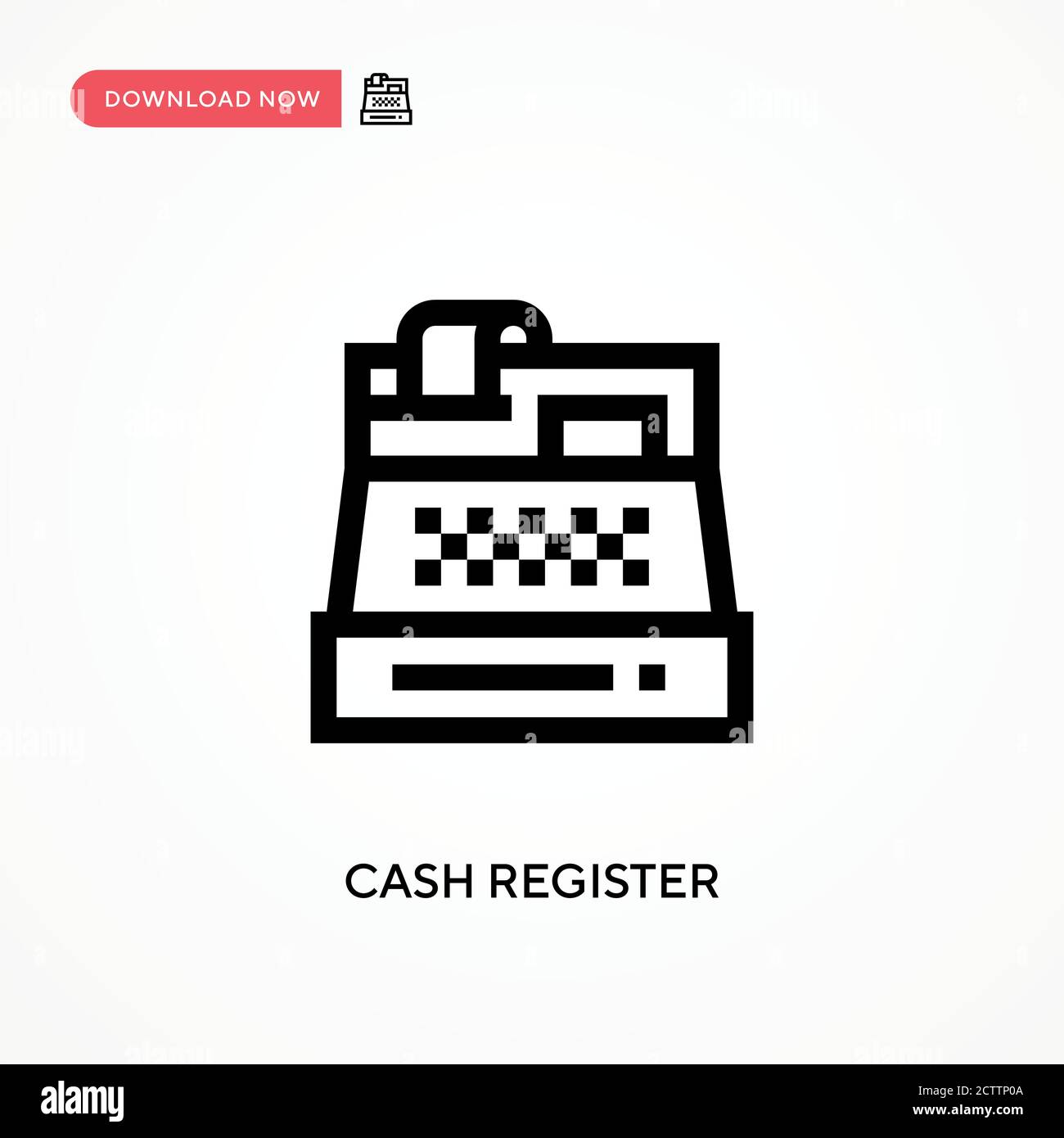 Cash register vector icon. . Modern, simple flat vector illustration ...